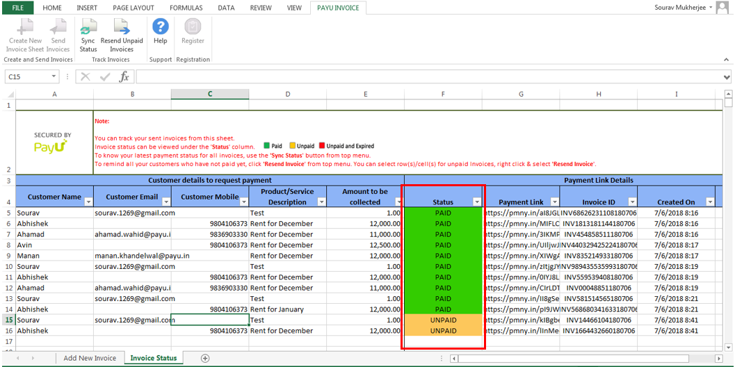 How To Use PayU Payments Plugin For MS Excel - PayU Blog