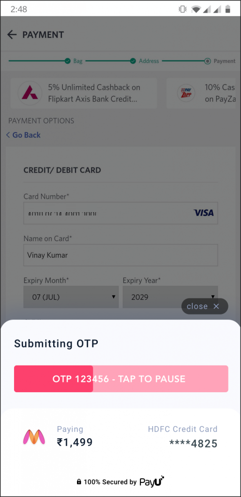 Native OTP Flow – Enhancing Cards Payment Experience - PayU Blog
